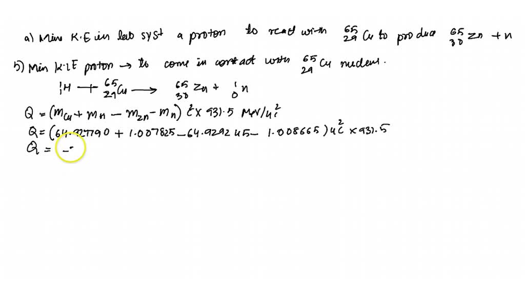 ⏩SOLVED:(a) Find the minimum kinetic energy in the laborutory system ...