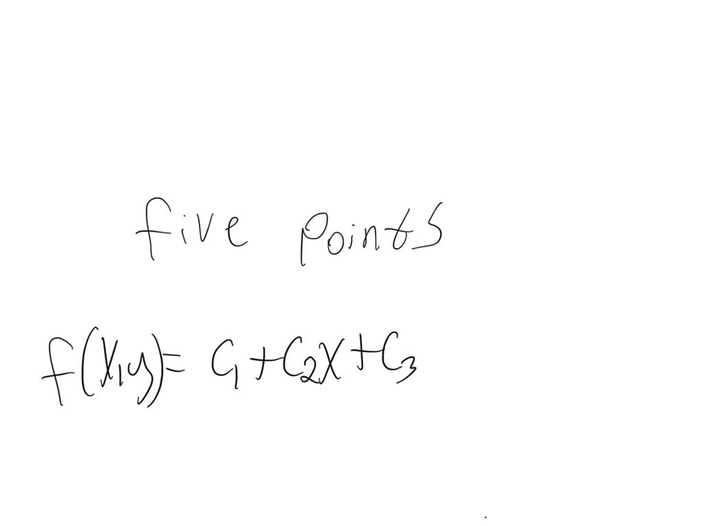 SOLVED:(a) Show that, if five distinct points in the plane are given, then they must lie on a ...