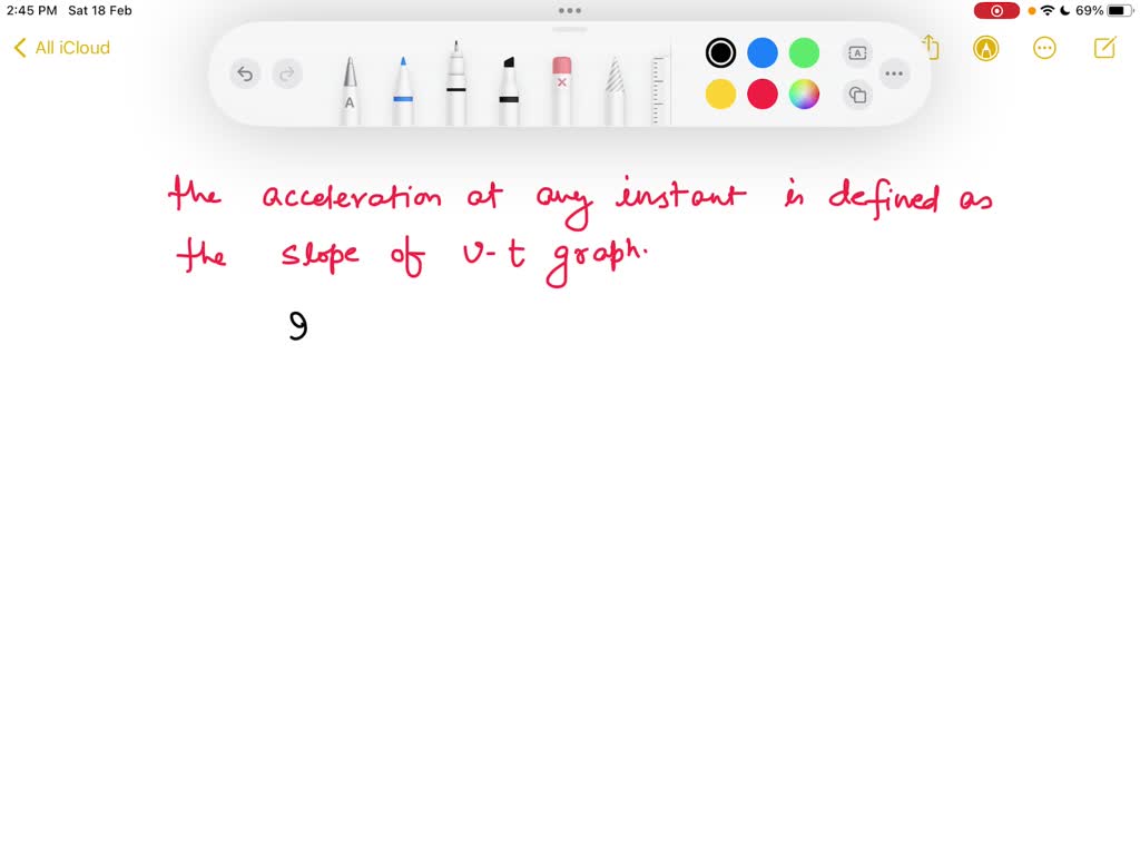 Solved What Is The Shape Of A Velocitytime Graph For An Object With Constant Acceleration