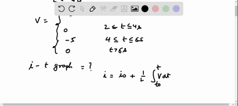 The voltage across a 2 -H inductor is given by the waveform shown in Fig. P 6.26 . Find the ...
