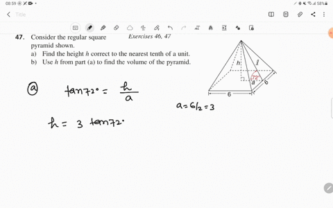 SOLVED:Consider a pyramid with triangular base and height H. Suppose we ...