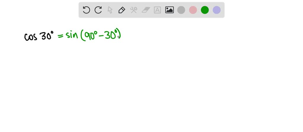 Solved Write Each Function In Terms Of Its Cofunction Assume That All