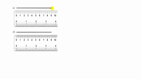 SOLVED:The length of a wire was measured using two different rulers ...