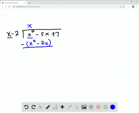 SOLVED: Use ordinary division of polynomials to find the quotient and ...