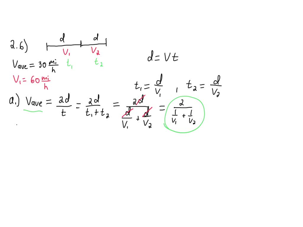 A car travels along a straight line at a constant speed of 60.0 mi / h for a distance d and then ...