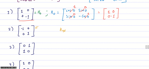 SOLVED:Use Formula (3) to derive the standard matrices for the ...