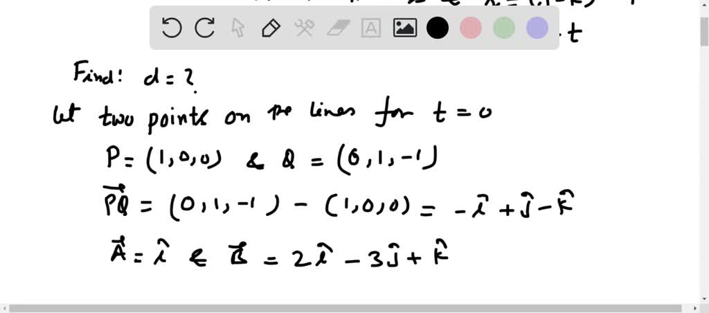 ⏩SOLVED:Find the distance between the two given lines. The x axis ...