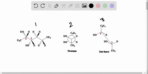 SOLVED:Use your model set to look down the C(2)-C(3) bond of 2 -bromo-3 ...