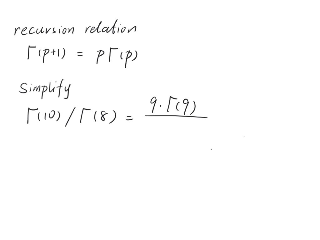 SOLVED: Use the recursion relation (3.4), and if needed, equation (3.2 ...