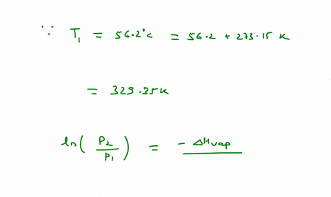 ⏩SOLVED:The normal boiling point of acetone is 56.2^∘ C, and the ...