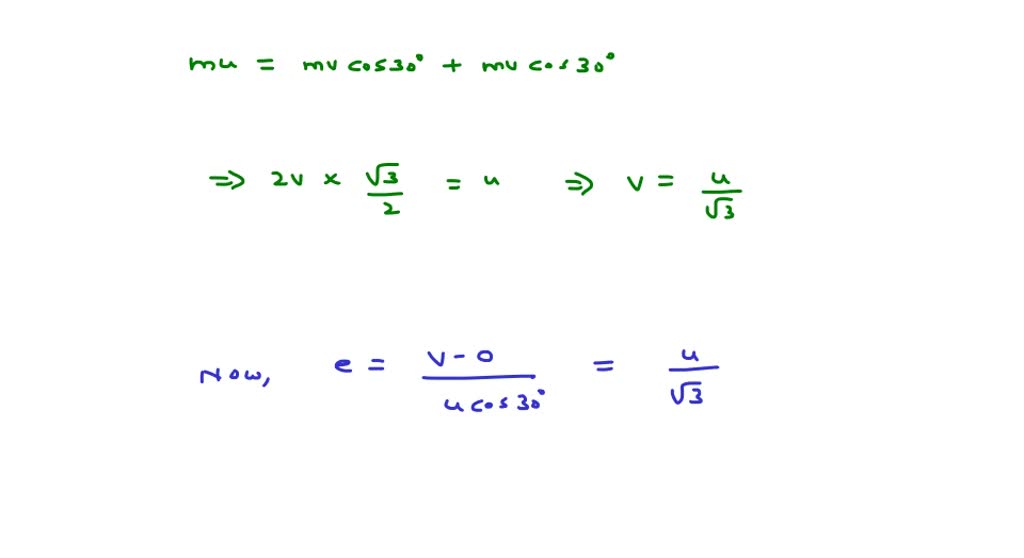 Two equal spheres of mass m are in contact on a smooth horizontal table ...