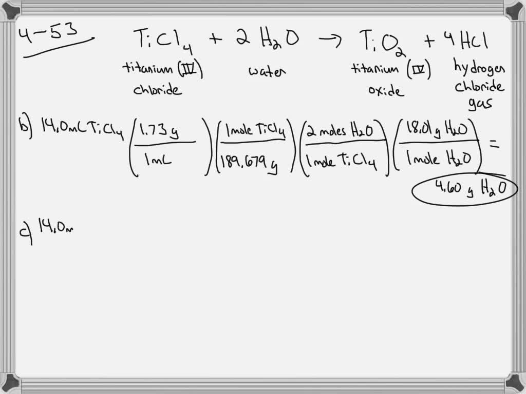 SOLVED:Some metal halides react with water to produce the metal oxide ...