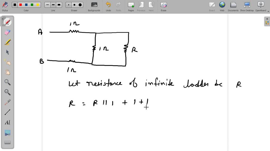 SOLVED:The given figure shows an infinite ladder network of resistances ...