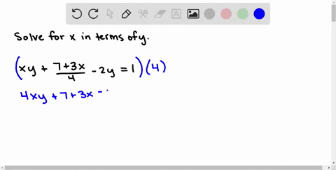 If x equals to 7 4 to the power 3 and x y equals to one then...