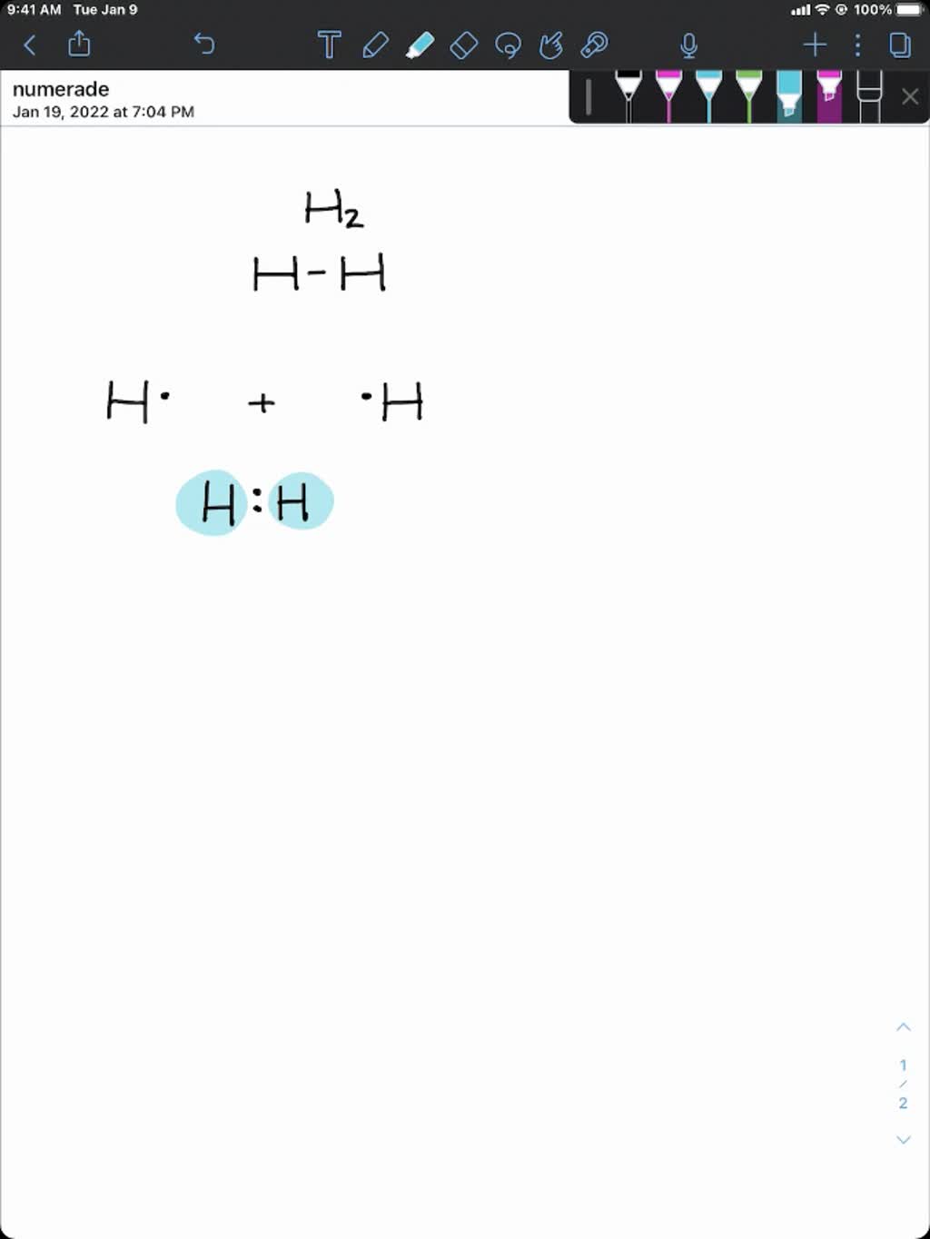 SOLVED:In terms of energy, why is an H2 molecule more stable than two ...