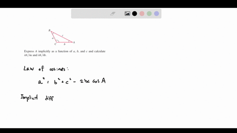 Exercises 67 and 68 are about the triangle shown here. Express A ...