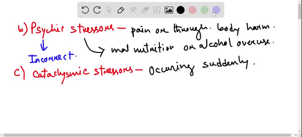 SOLVED:Stressors that affect a single person and produce an immediate ...