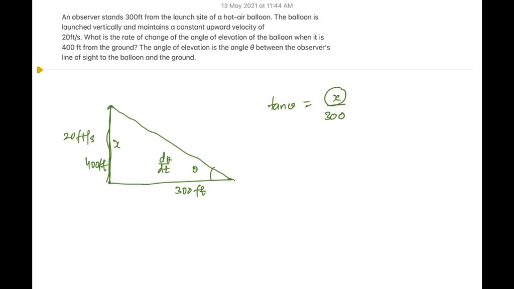 A Balloon Rises At The Rate Of 3 Meters Per Second Fr SolvedLib