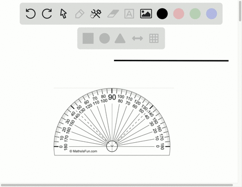 SOLVED:Use a protractor to draw an angle having each measurement. (pp ...