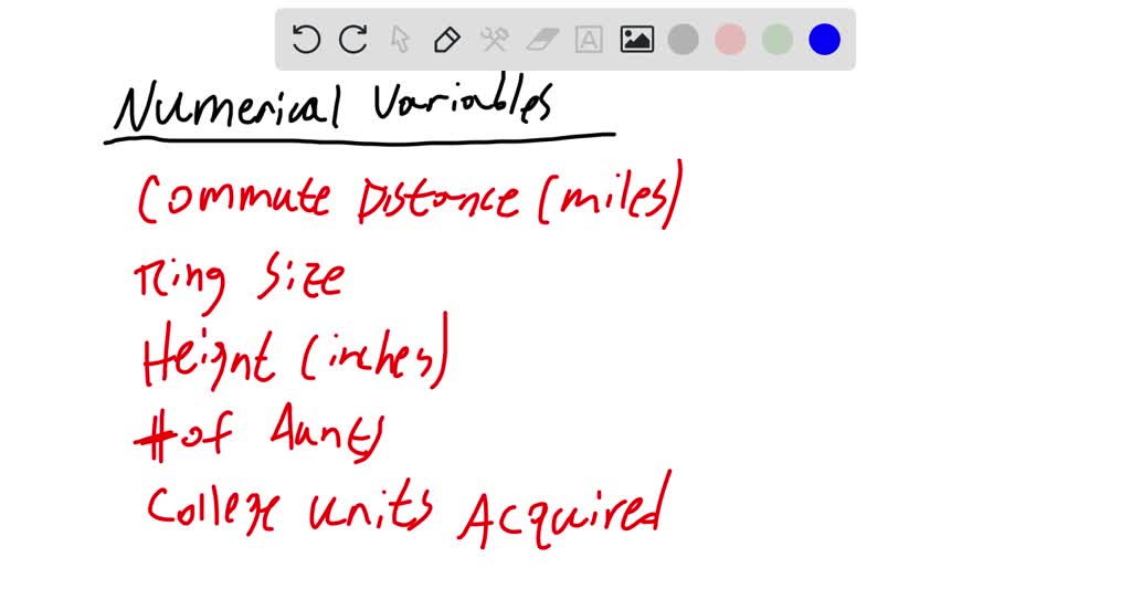 SOLVED:Give three examples of categorical data.