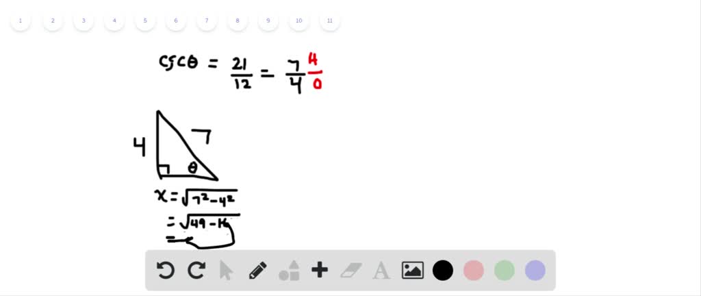 SOLVED:Sketch a right triangle with \theta as the measure of one acute ...