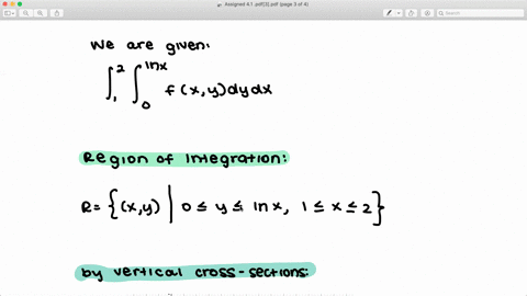 SOLVED:Sketch the region of integration and change the order of ...