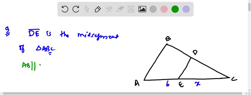 ⏩SOLVED:In Exercises 7-10, DE is a midsegment of ABC . Find the… | Numerade