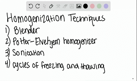 SOLVED:What types of homogenization techniques are available for ...
