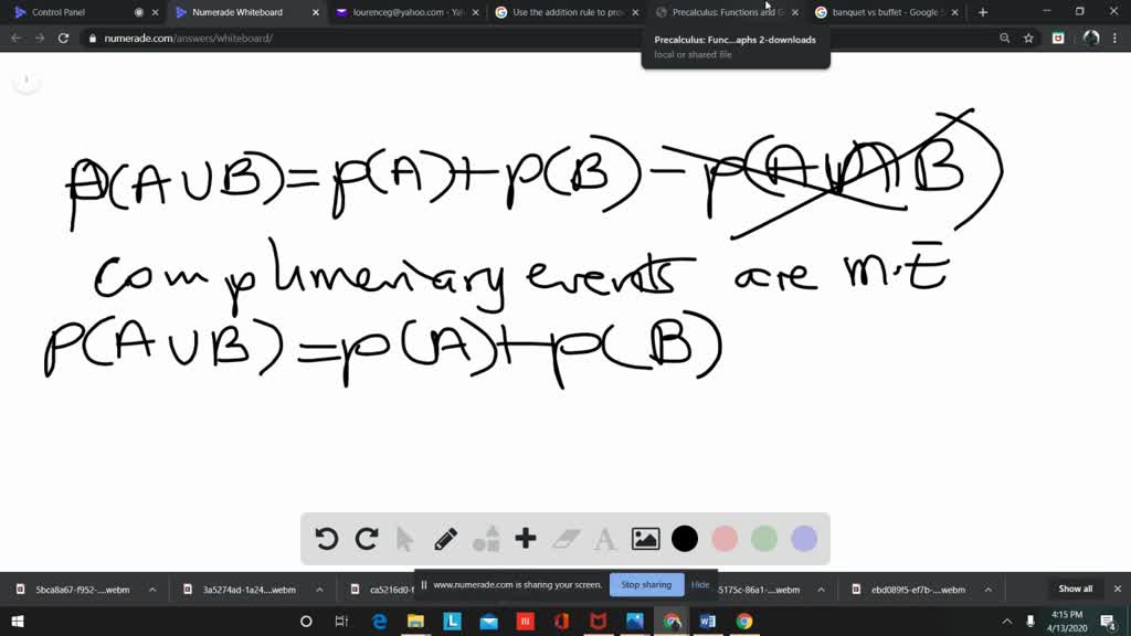 SOLVED General Addition Rule Extended The Genera SOLVED General Addition Rule Extended The Genera