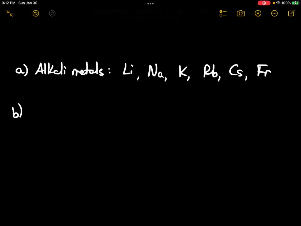 SOLVED a Without Looking At A Periodic Table List As Many Alkali solved-a-without-looking-at-a-periodic-table-list-as-many-alkali