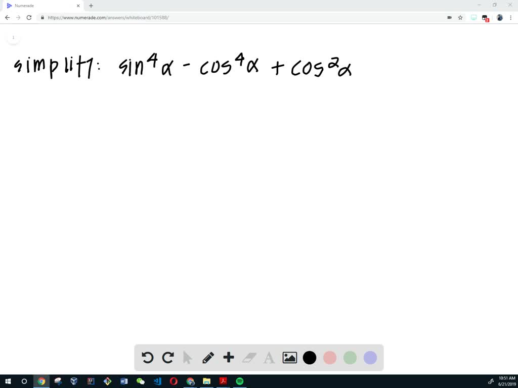 SOLVED:13-28= Simplifying Trigonometric Expressions Simplify the trigonometric expression. sin^4 ...