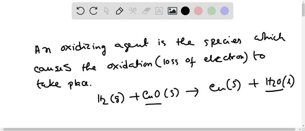 Explain the difference between: a oxidising agent and reducing agent b ...