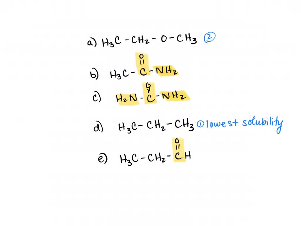 ⏩SOLVED:Rank the water solubility of the following compounds. | Numerade ⏩SOLVED:Rank the water solubility of the following compounds. | Numerade