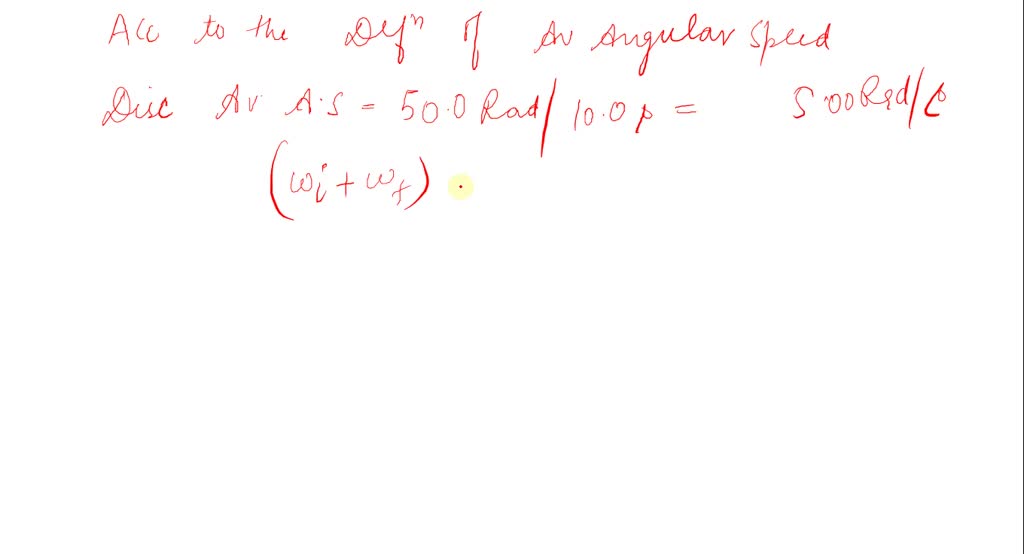 Why is the following situation impossible? Starting from rest, a disk ...