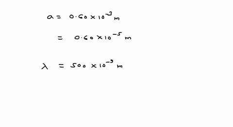 SOLVED:A diffraction grating with slits 0.60 ×10^-3 cm apart is illuminated by light with a ...