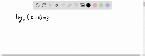 SOLVED:Logarithmic Equations Solve the logarithmic equation for x ...