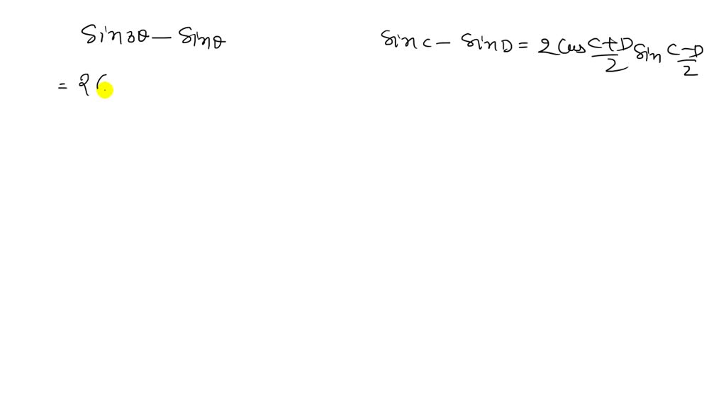Use The Sum To Product Formulas To Write The Sum Or Difference As A