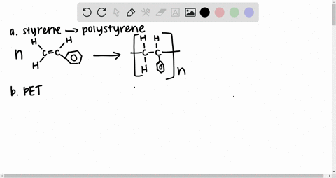 SOLVED: Write an equation for the formation of the following polymers ...