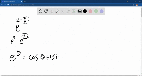 SOLVED:use Euler’s formula to write the given expression in the form a + ib. e^2-(x / 2) i