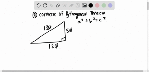⏩SOLVED:Use the Converse of the Pythagorean Theorem to determine ...