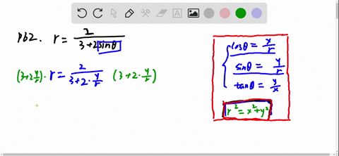 SOLVED:Write the equation in rectangular coordinates and identify the ...