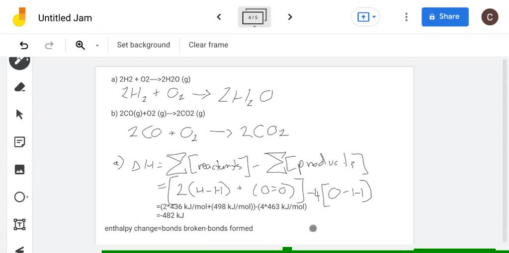 SOLVED:Using Table 9.4, calculate an approximate enthalpy change for (a) the reaction of ...