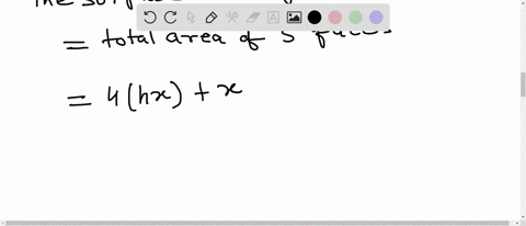 SOLVED:A cardboard box with an open top and a square bottom is to have ...