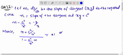 ⏩SOLVED:The tangent and normal to a curve at point P(x, y) meet the ...
