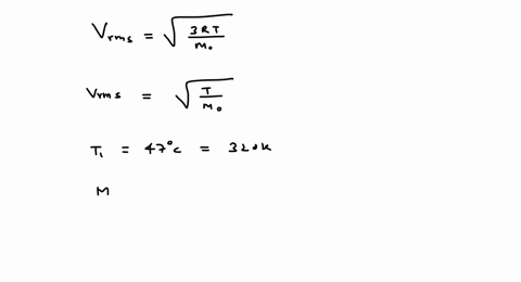 SOLVED: At what temperature is the root mean square velocity of gaseous ...