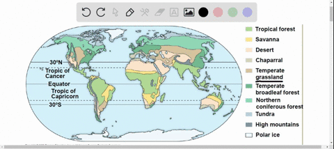 SOLVED:Choose from the names of the biomes below. (A) Tropical rain ...