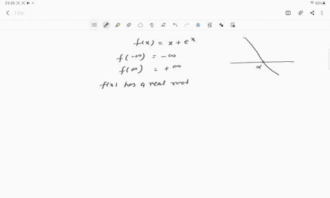 SOLVED:The equation x+e^x=0 has (A) only one real root (B) only two ...