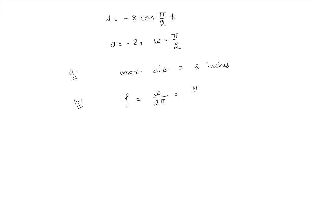 SOLVED An Object Moves In Simple Harmonic Motion Described By The Given solved-an-object-moves-in-simple-harmonic-motion-described-by-the-given