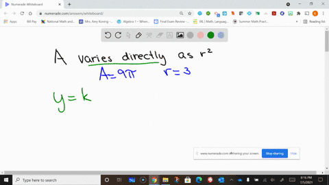 SOLVED:Find a mathematical model representing the statement. (In each case, determine the ...