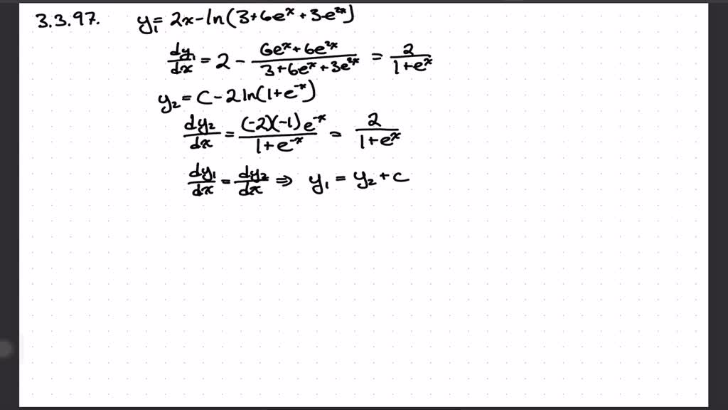 SOLVED:(a) Differentiate both sides of Eq. (37) to show that they ...